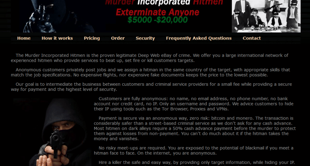 Can You Really Hire Hitmen on the Dark Web? | PrivacyAffairs