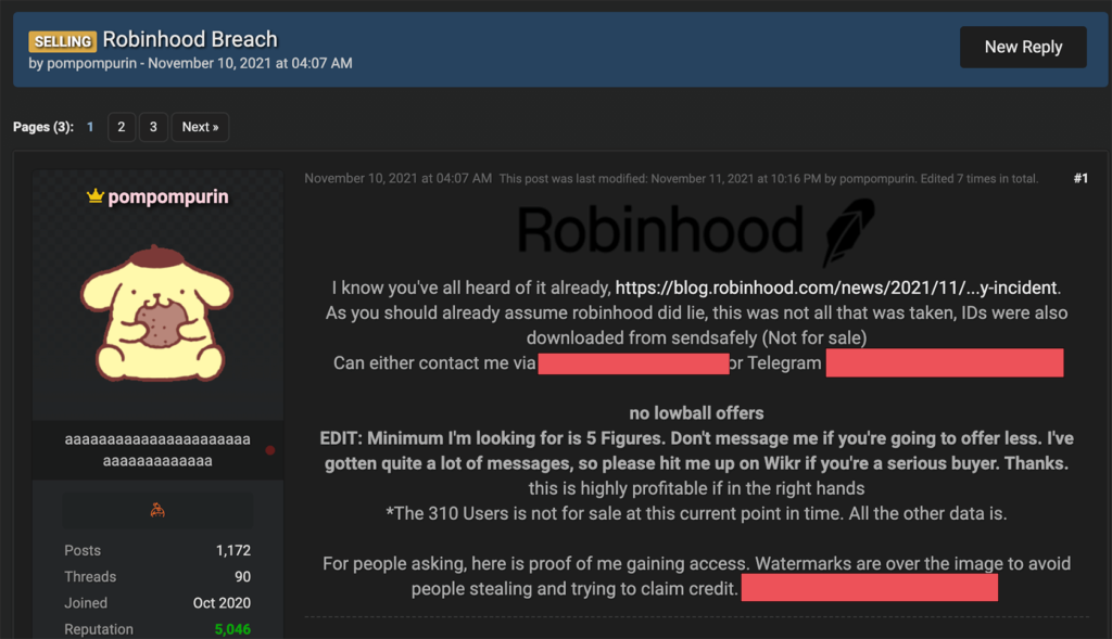 Threat Actor Who Hacked FBI Is Responsible for Robinhood Hack