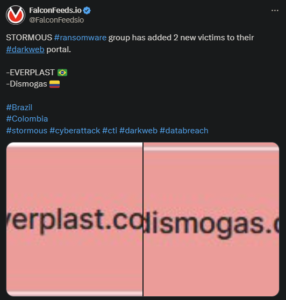 Stormous Ransomware Adds 2 Victims To Their Portfolio